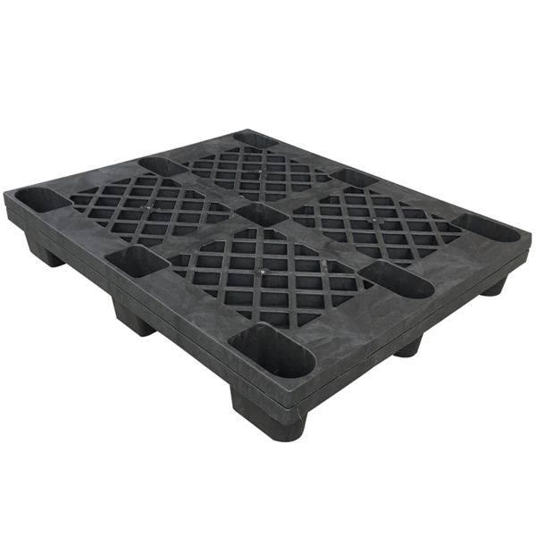 4 Way One Way 9 Feets Nestable Black Export Pallets For Sale