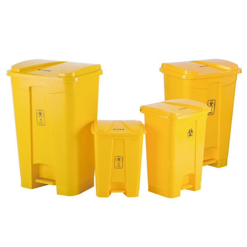 HDPE Plastic Pedal Medical Waste Bin | Medical Waste Disposal